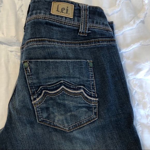 lei | Jeans | Lei Jeans Blue Sz 3 Ladies Straight Leg 325 | Poshmark